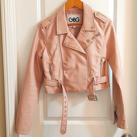 GBG Los Angeles | Jackets & Coats | Gbg Los Angeles Pink Leather Jacket ...